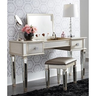 30" Makeup Wood Vanities Desk with Flip Top Dressing Table and Drawers - Bed Bath & Beyond ...
